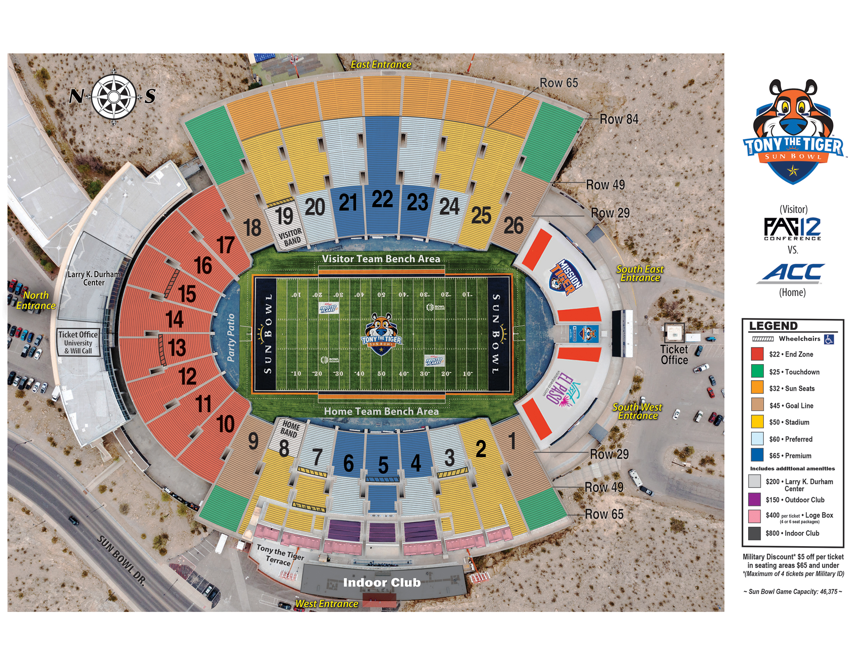 Accessibility - Tony the Tiger Sun Bowl | December 31, 2025 | El Paso ...