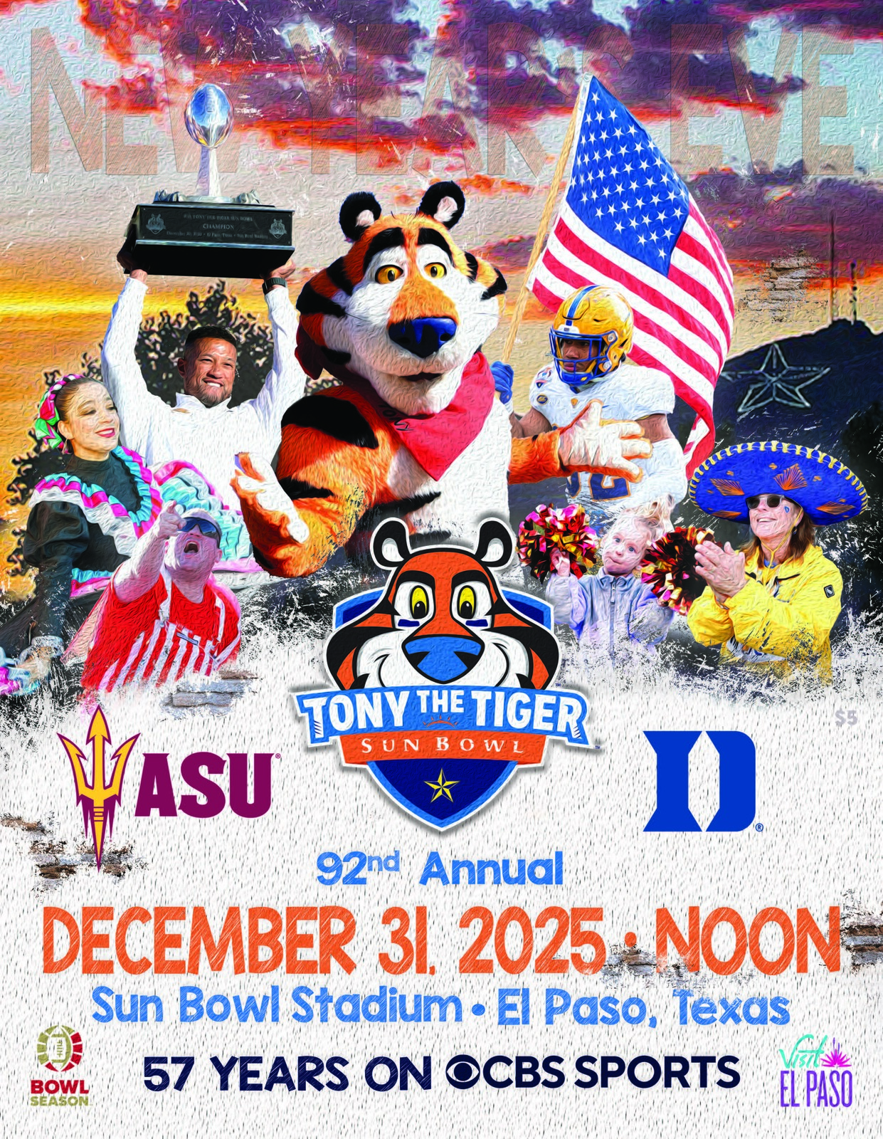 Order Game Programs - Tony the Tiger Sun Bowl | December 31, 2025 | El ...